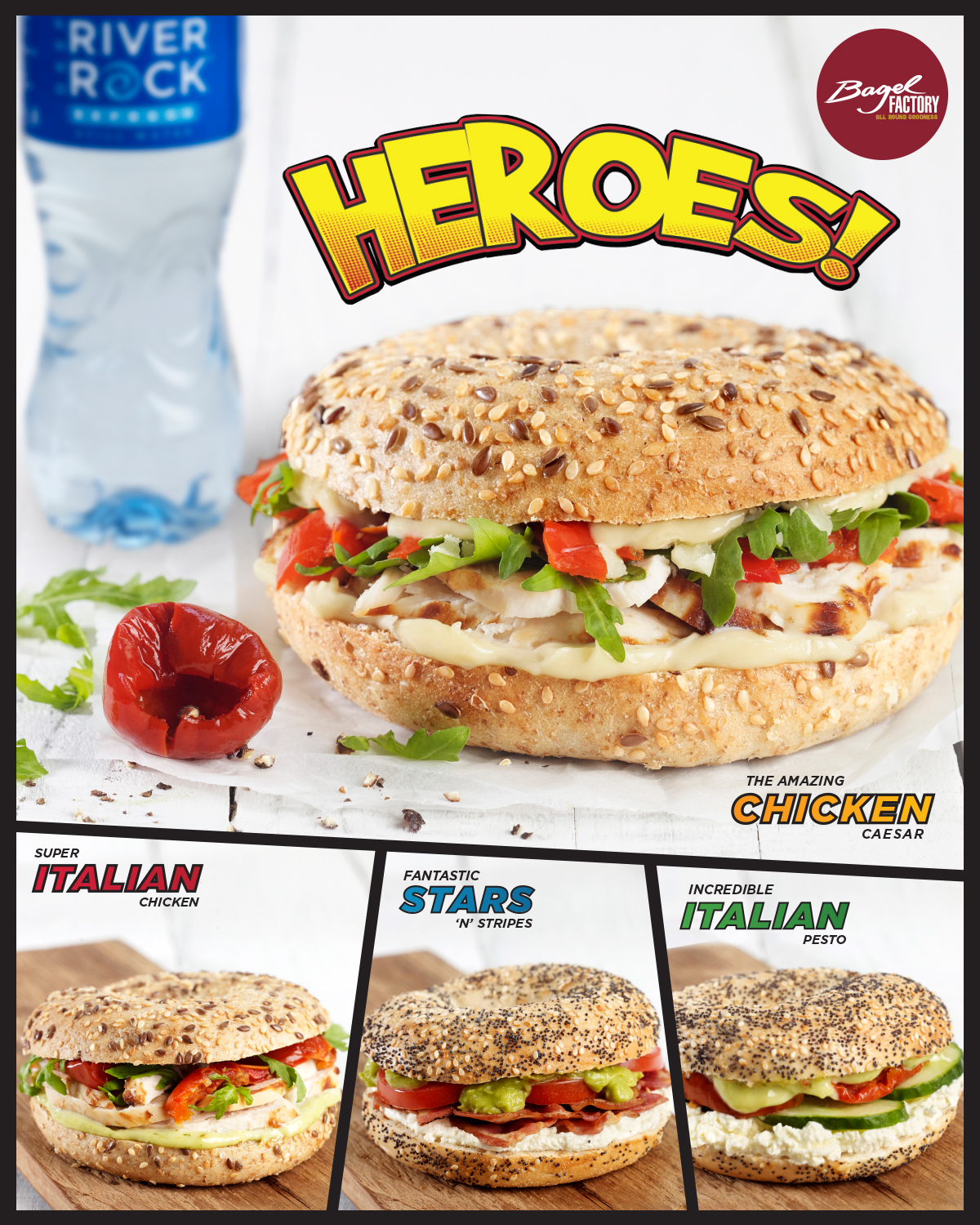 I Need A Hero! | Bagel Factory