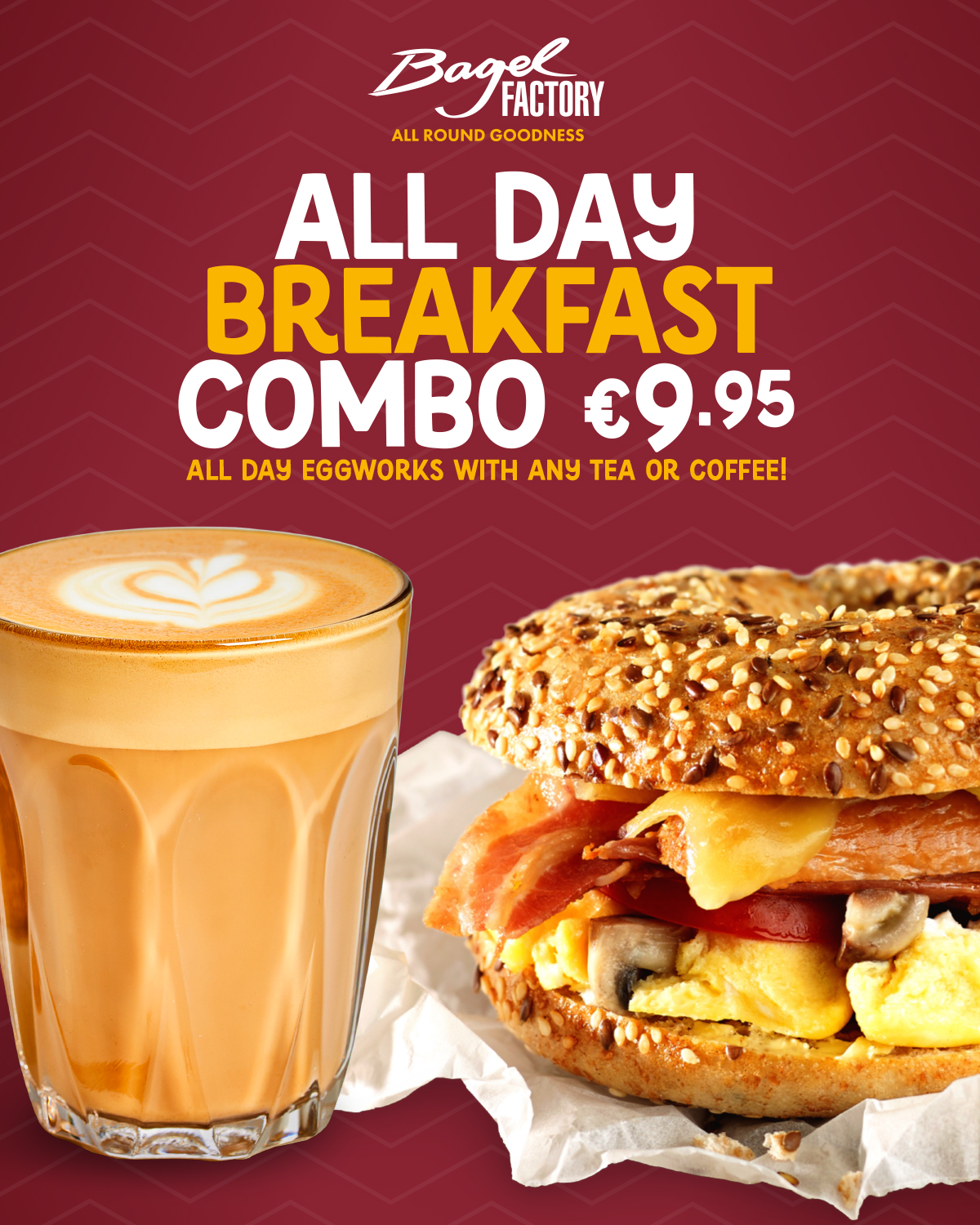 🍳 Breakfast anytime? Yes, please! | Bagel Factory